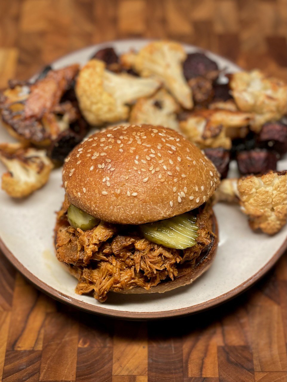 Slow Cooker Pulled Pork with Homemade BBQ Sauce - Food & Ryne